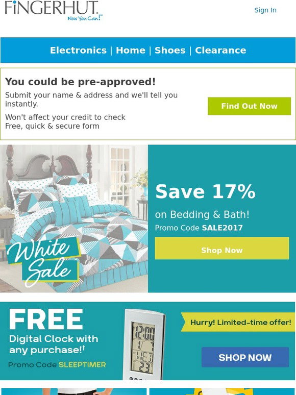 Fingerhut: Fingerhut: Save 17% on Bedding & Bath items! | Milled