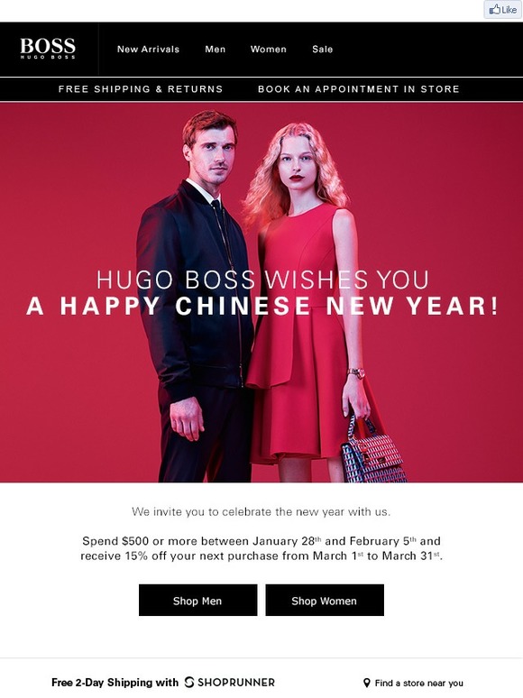 Hugo Boss: Happy Chinese New Year from HUGO BOSS! | Shop Online and In ...