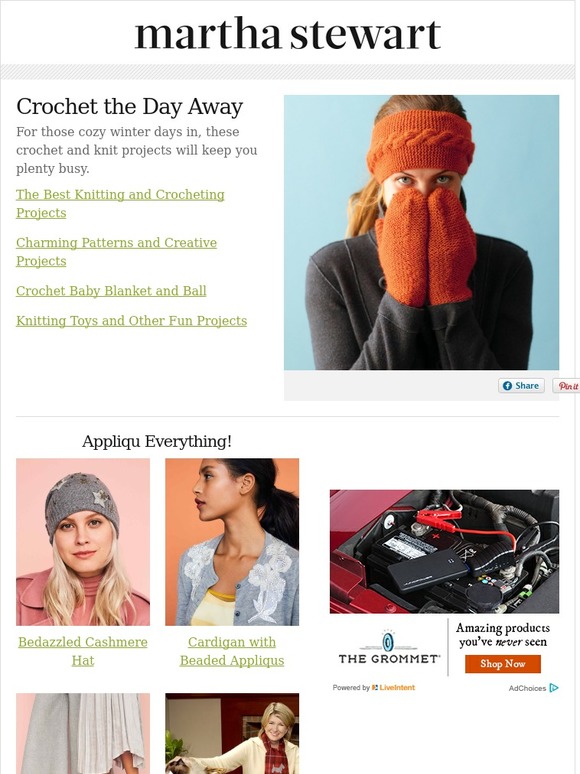 Martha Stewart: The Perfect Saturday Project: Crochet and Knit DIYs ...