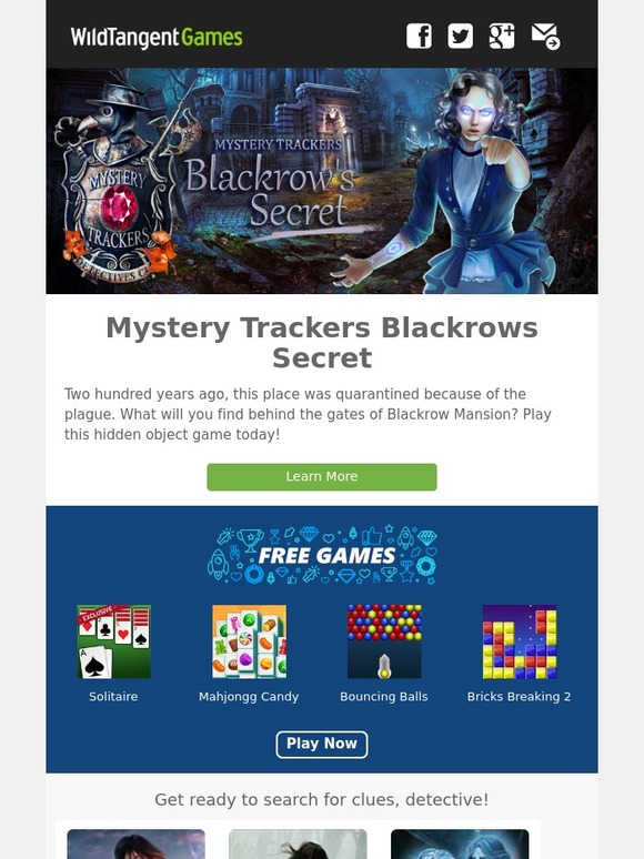 WildTangent Games: Grab your 🔎! Solve a mystery today. | Milled