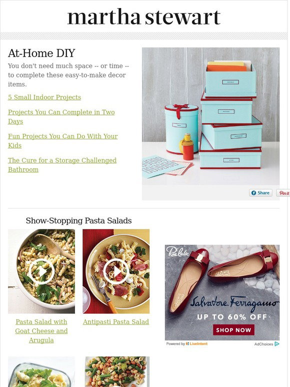 Martha Stewart: DIY Projects You Can Tackle Indoors | Milled