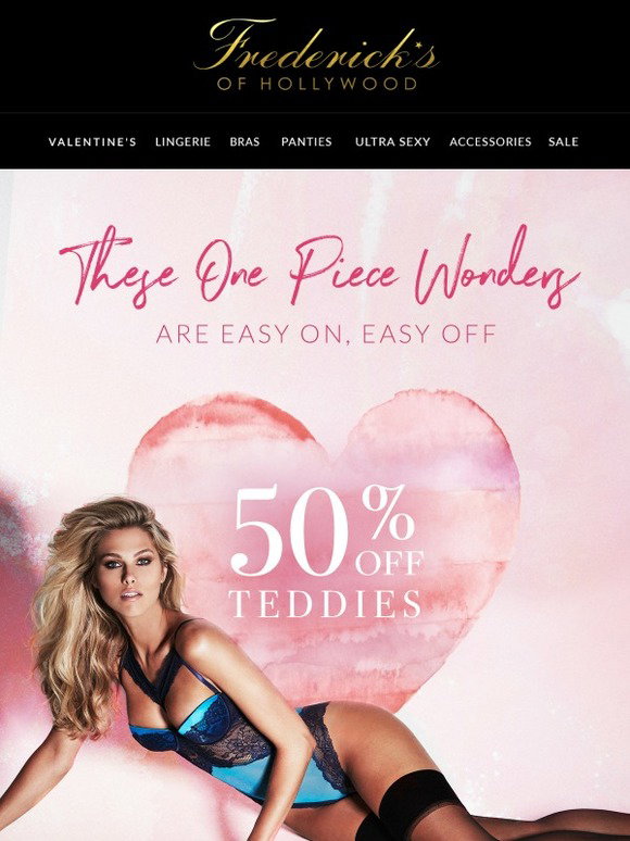 Frederick's of Hollywood: You’ll Both Love a Beautiful Teddy on ...