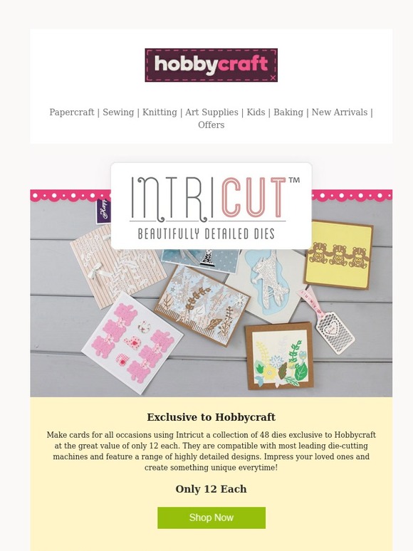 Hobbycraft: Create a unique card with Intricut | Milled