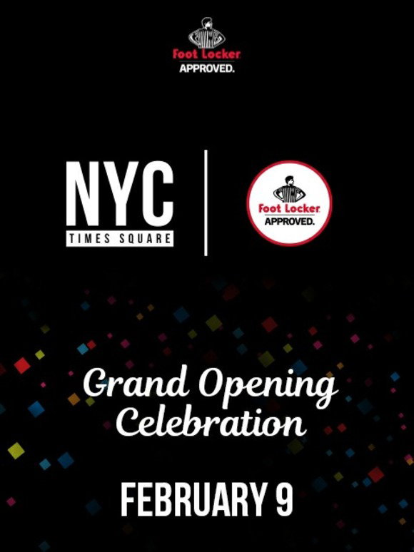 Foot Locker: Celebrate the new Foot Locker in Times Square! | Milled