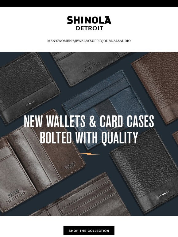 Shinola: Our New Men’s Bolt Leather Line | Milled