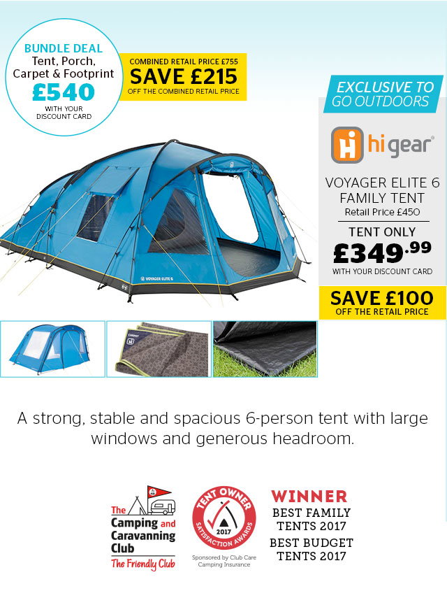 Go Outdoors: New tents and camping range. Exclusive lines from Hi Gear ...