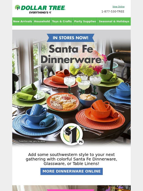 Dollar Tree: Santa Fe Dinnerware is Back! | Milled