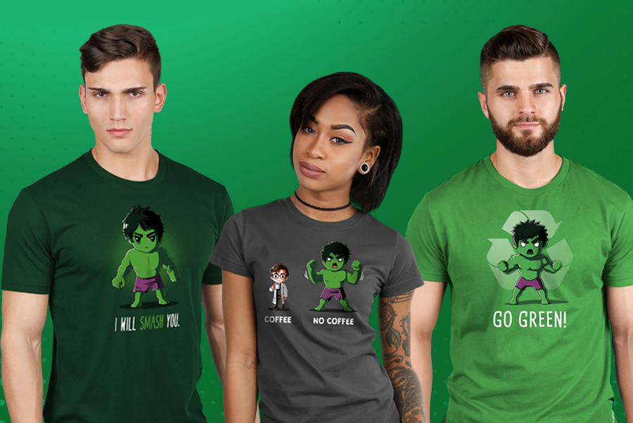 TeeTurtle: Bring out your inner Hulk with 3 NEW tees! | Milled