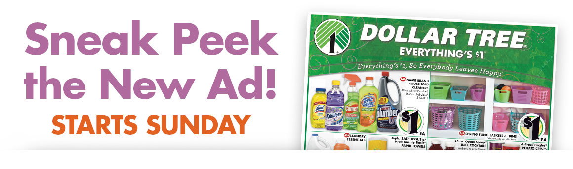 Dollar Tree: You're on the Sneak Peek List for Our New Ad! | Milled