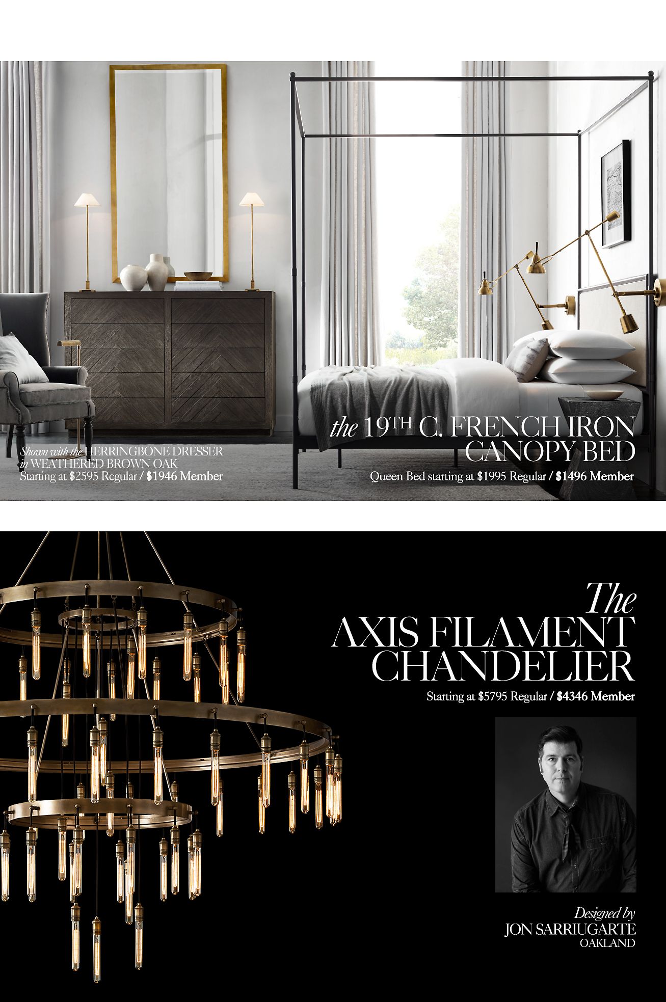 Restoration Hardware: The Herringbone Collection. Save 25% on ...