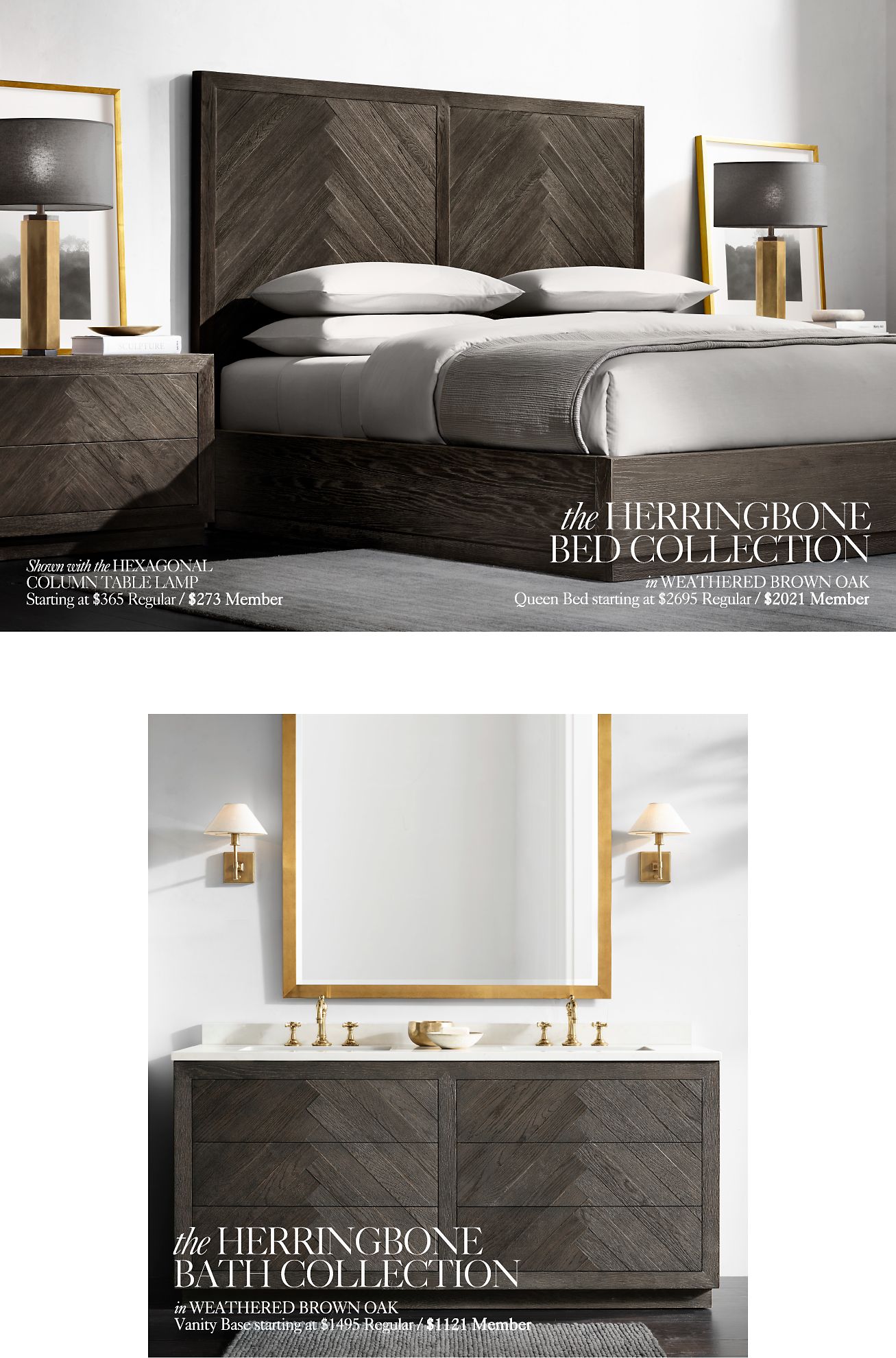 Restoration Hardware: The Herringbone Collection. Save 25% on ...