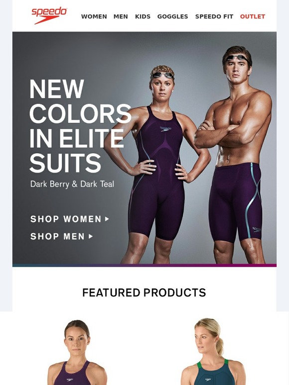 Speedo USA: Now Available! Dark Berry & Dark Teal In Elite Suits | Milled
