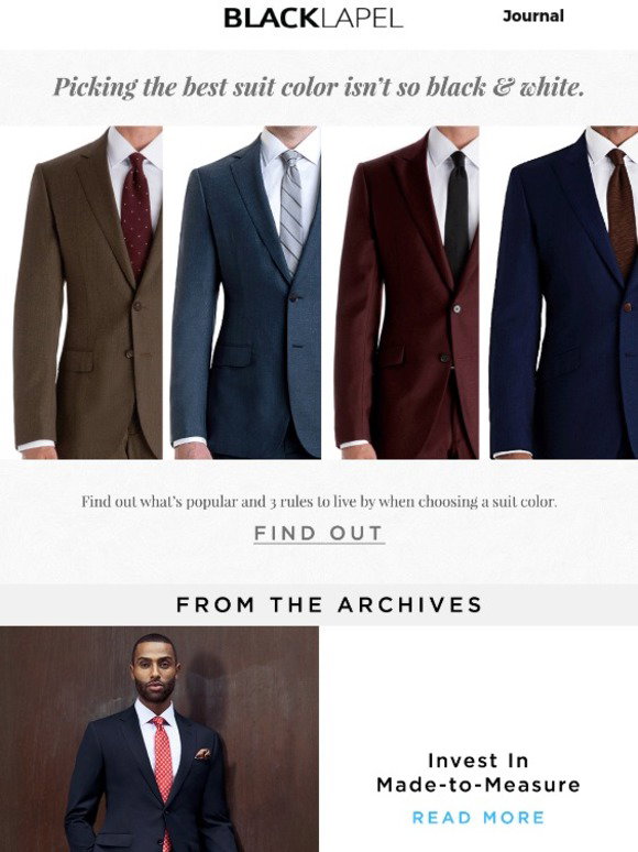 Black Lapel: These Are Our Most Popular Suit Colors, Here’s Why | Milled