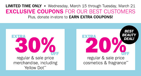 Carson's: Goodwill Sale Online EXCLUSIVES + 30% off coupons | Milled