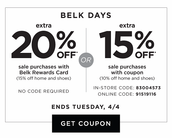 Belk: Belk Days: Up to 75% Off, 200+ Bonus Buys | Milled