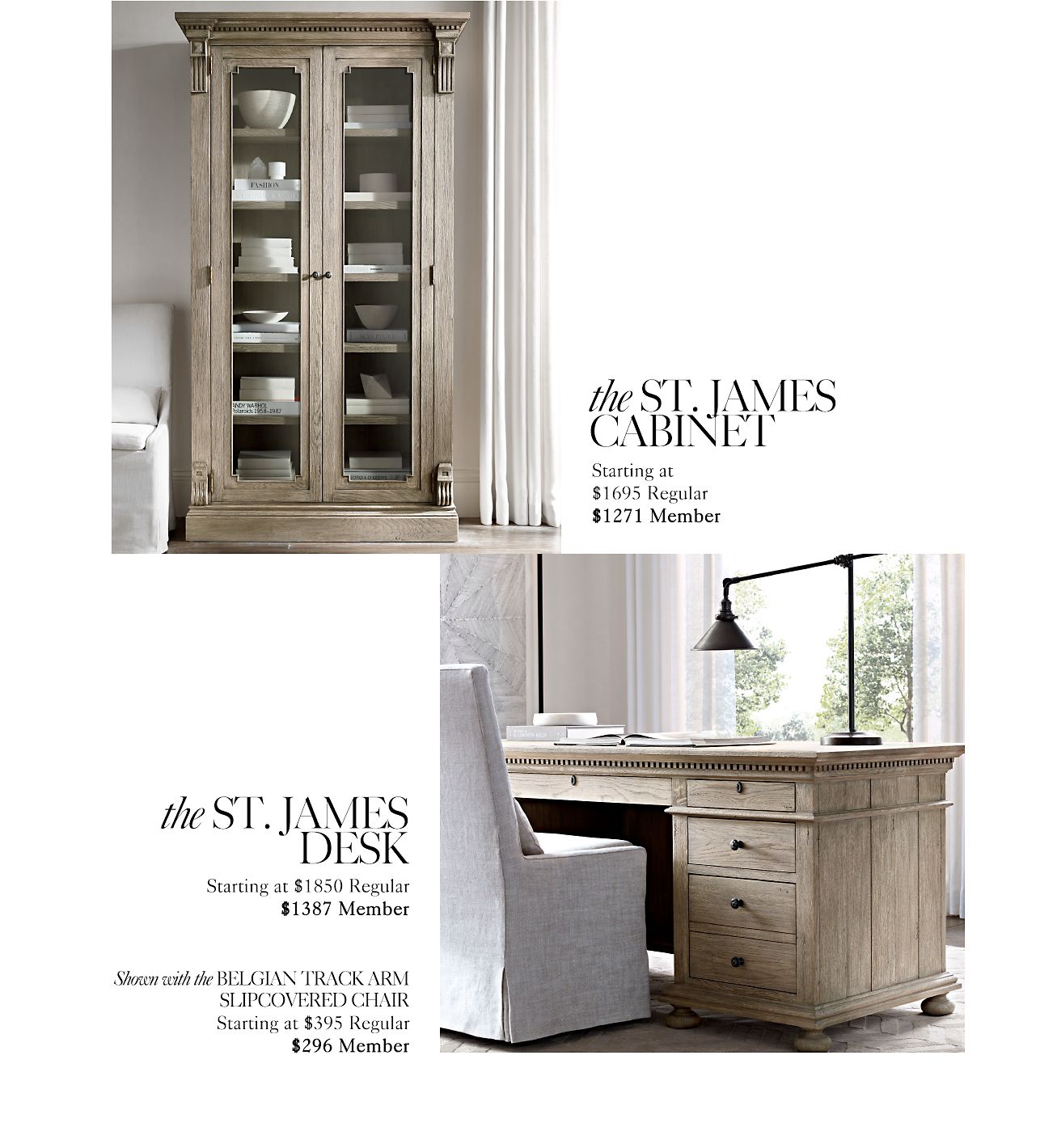 Restoration Hardware: The St. James Collection. Hand-Carved ...