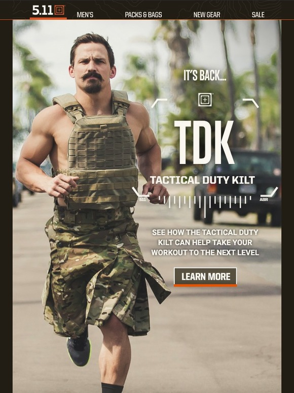 5.11 Tactical: IT'S BACK...THE 5.11® TACTICAL DUTY KILT | Milled