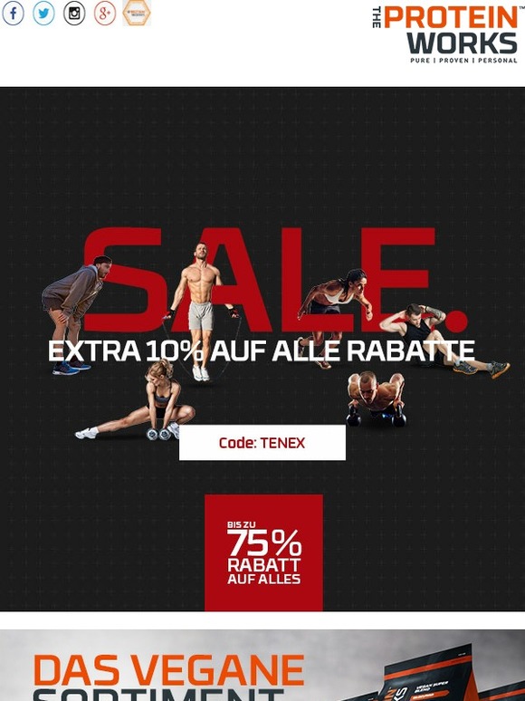 Protein Works: FIBO Special - Extra 10% auf alle Rabatte! | Milled
