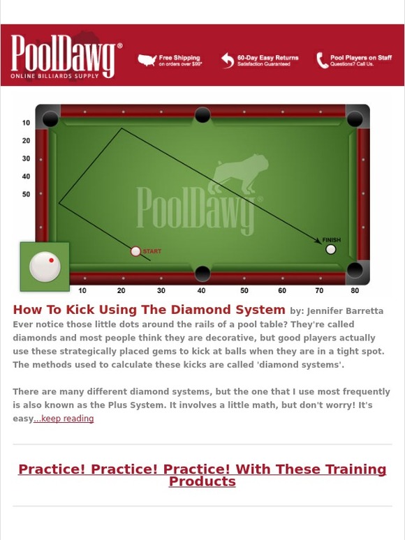 PoolDawg: How To Kick Using The Diamond System | Milled