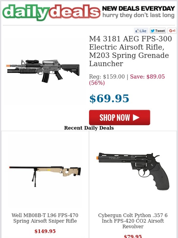 HobbyTron: $69.95 - M4 3181 Grenade Launcher Electric Airsoft Rifle ...