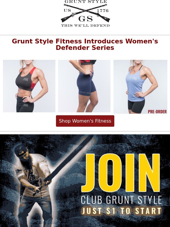 Grunt Style: Ladies' Defender Series Is Taking Over Grunt Style Fitness ...