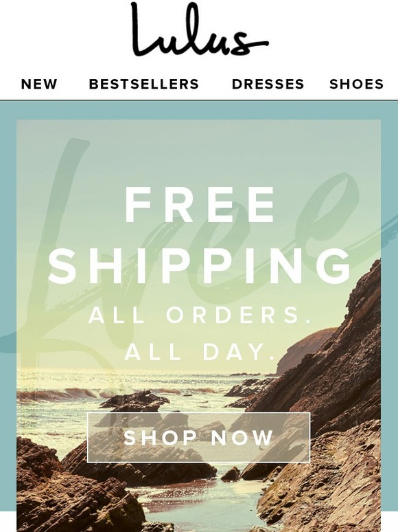 Lulus: Take Your Pick: Free Shipping on EVERYTHING! | Milled