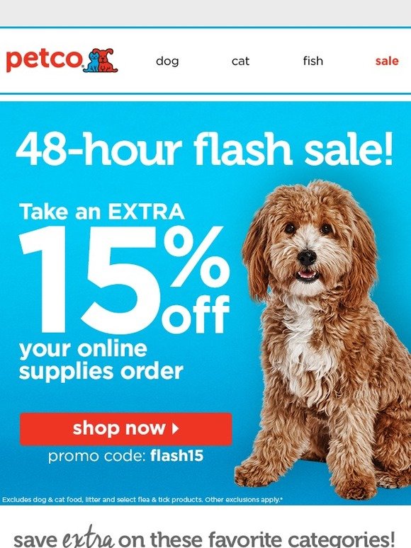 Petco: EXTRA 15% off starts now—48 hours only! | Milled