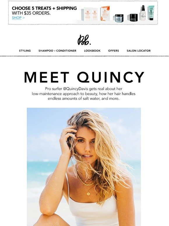 Bumble and Bumble: Meet pro surfer Quincy Davis | Milled
