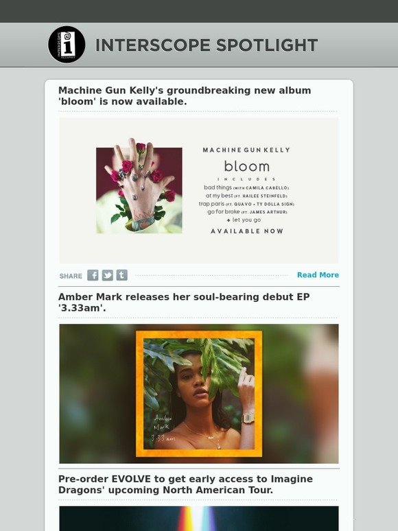 Lady Gaga: Machine Gun Kelly's new album 'bloom' + Imagine Dragons ...