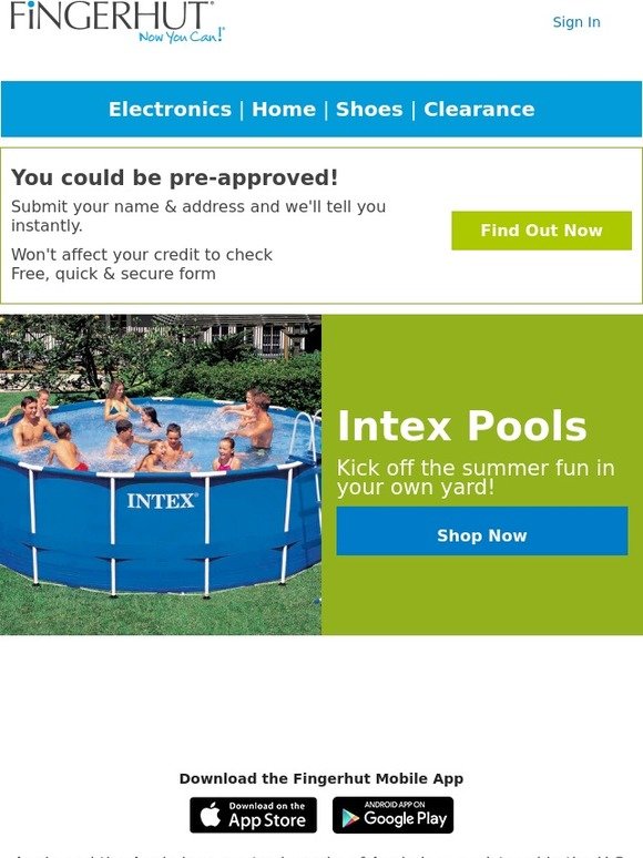 Fingerhut: Fingerhut: Intex Pools – Staycation ready! | Milled