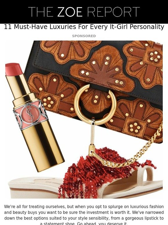 The Zoe Report: The Best Luxury Items Every It Girl Swears By ...