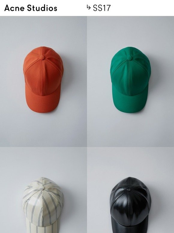 Acne Studios: Caps for Spring/Summer 2017 | Milled