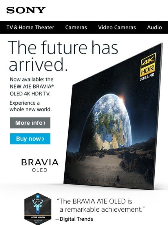 Sony: Meet the A1E BRAVIA OLED 4K HDR TV | Our Most Jaw-Dropping ...