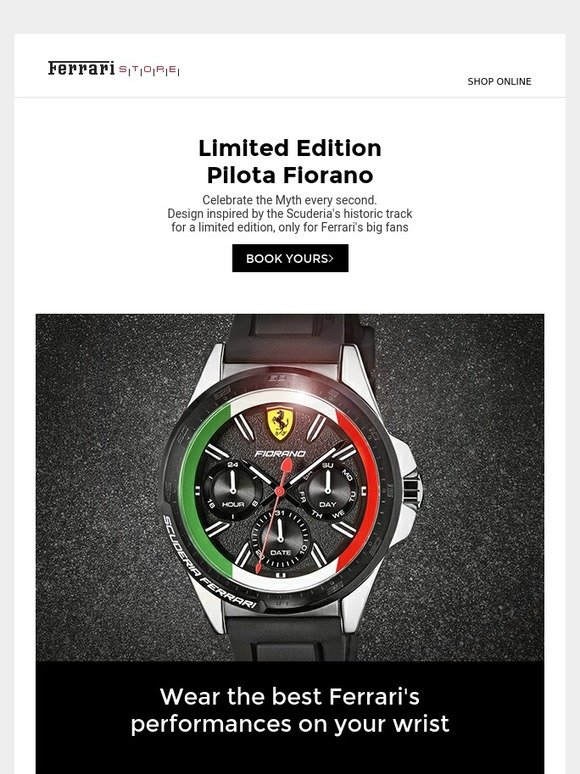 Ferrari: Pilota Fiorano watch: limited edition for Ferrari's big fans ...