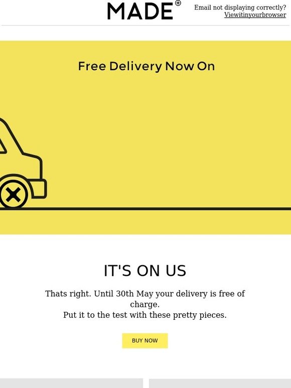 Made: Free delivery. Here. Now | Milled