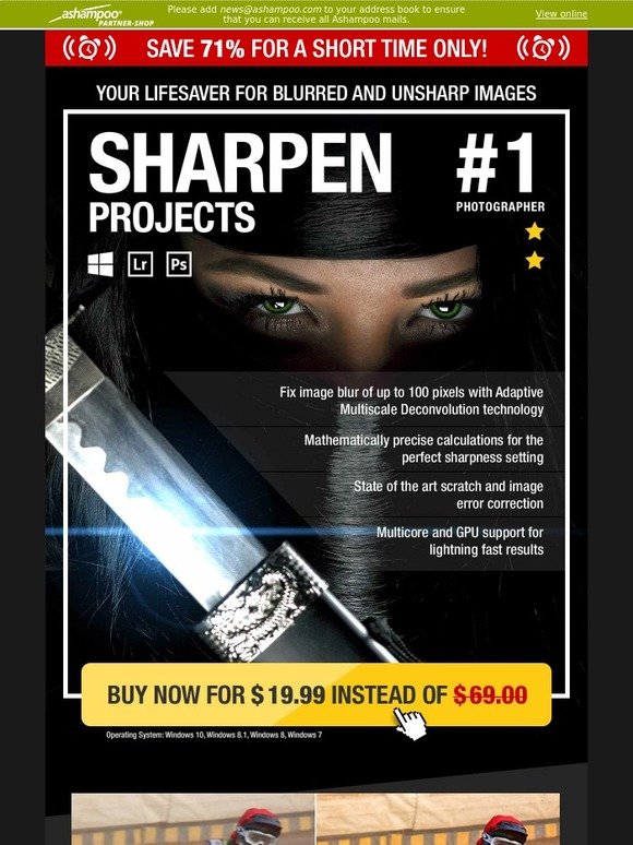 Ashampoo: Razor sharp images even from bad shots | Milled