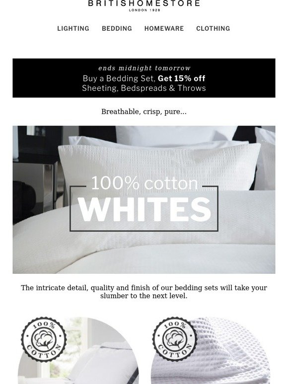 BHS: Cotton Fresh Bedding Sets! | Milled