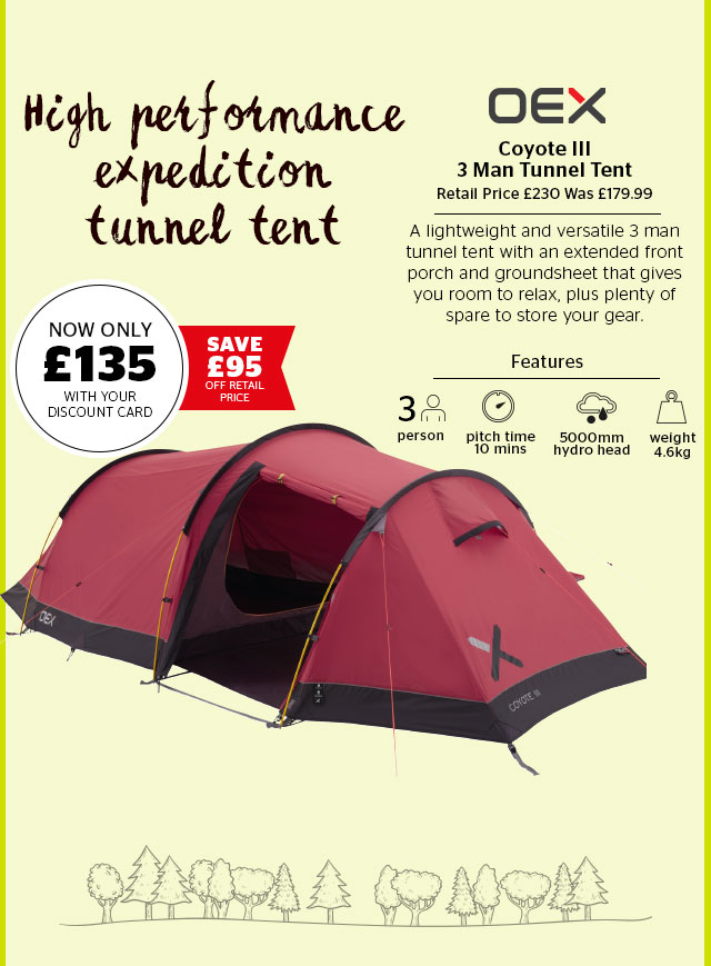 Go Outdoors: Wow! Up to HALF PRICE tents – Save £250 on Solus Horizon 4 ...