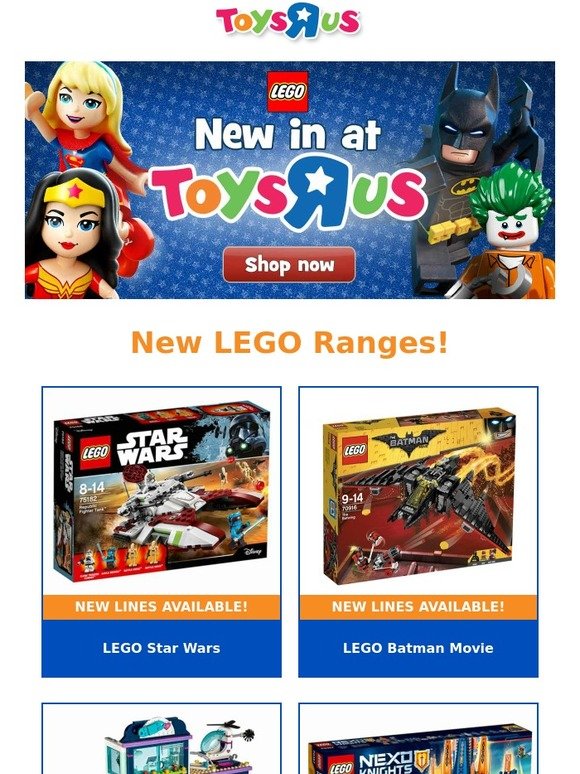 Toys R Us: New LEGO Ranges Available Now! | Milled