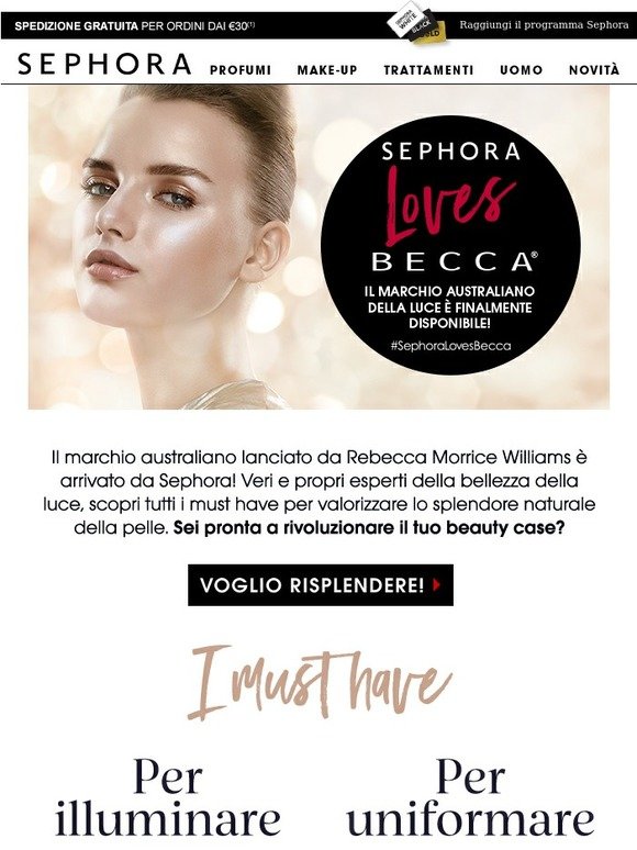 Sephora: Sephora Loves Becca. E tu? | Milled