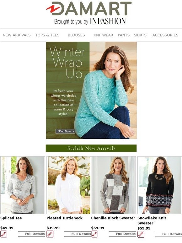 Damart: NEW Winter Wrap Up Catalogue - Online Now! | Milled