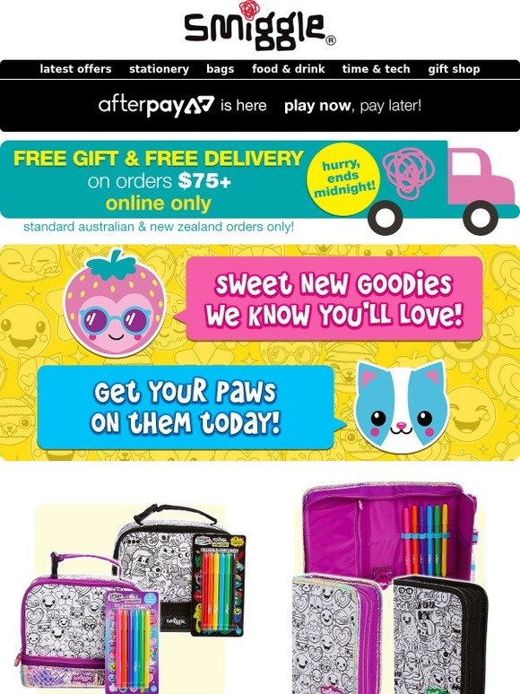 Smiggle: treat yourself to some sweet new goodies at smiggle! | Milled