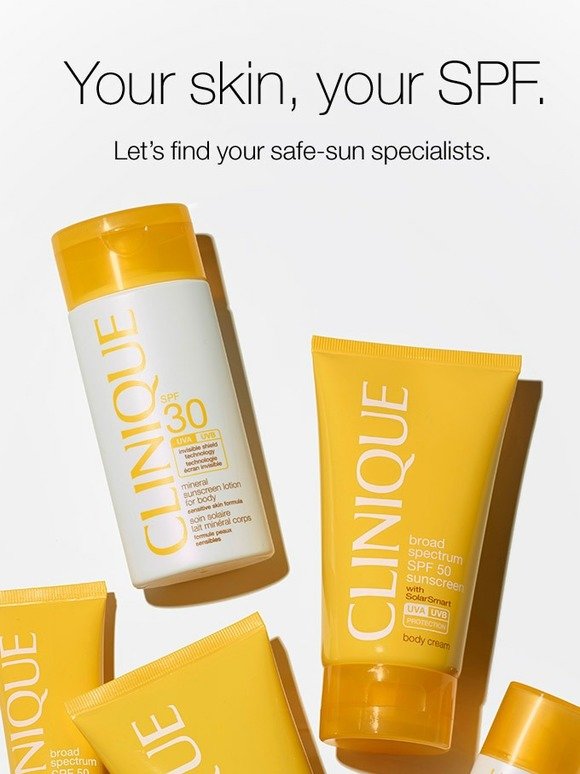 Clinique: Get SPF advice from our pros. FREE kit + full size with ...