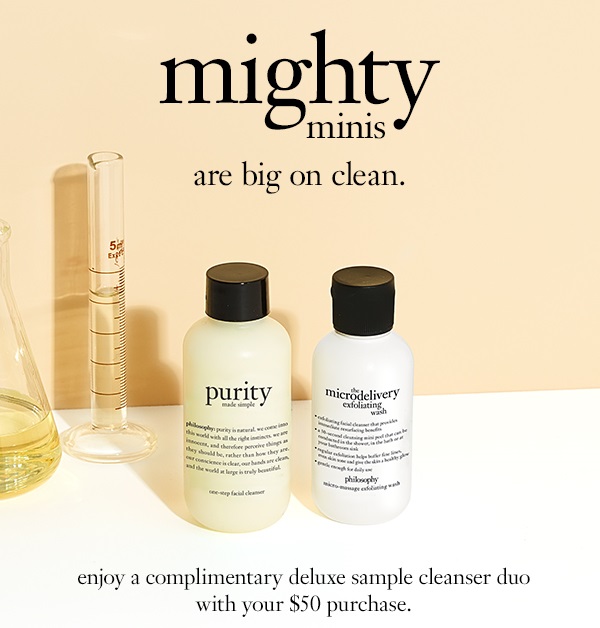 Philosophy: free deluxe sample cleanser duo with purchase! | Milled
