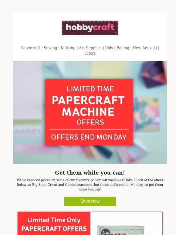 Hobbycraft: Save a bundle on these papercraft machines! | Milled