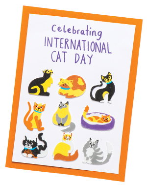 Yellow Moon: 6 CAT CRAFT ideas to make to celebrate International Cat ...