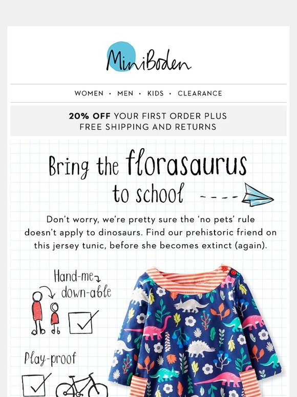 Boden: This school dress is a ROARING success | Milled