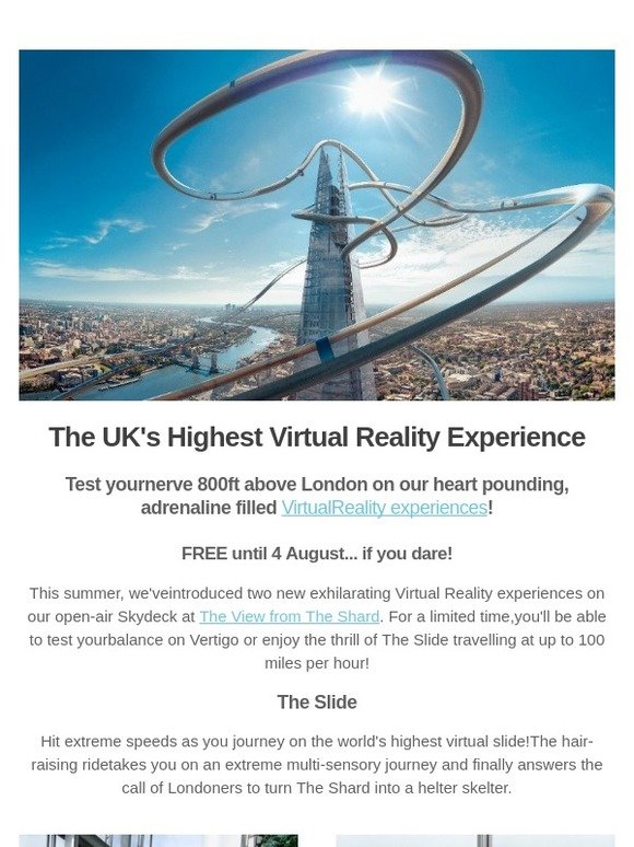 The View From The Shard: Now Open - The UK's Highest Virtual Reality ...