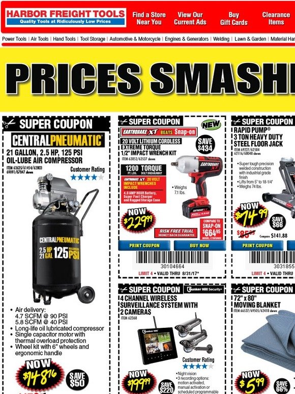Harbor Freight: Prices Smashed | Milled