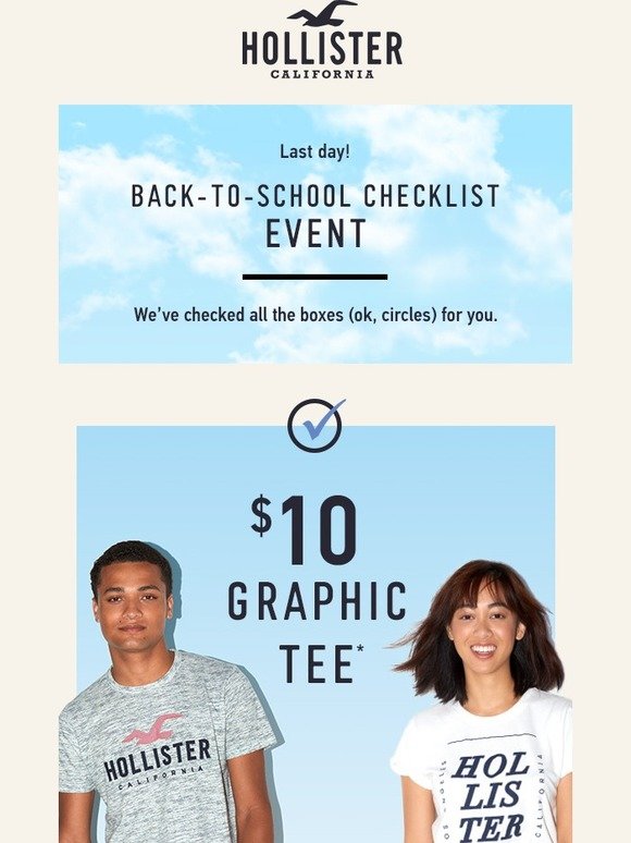 Gilly Hicks: LAST DAY: Enjoy the Back-to-School Checklist Event! | Milled